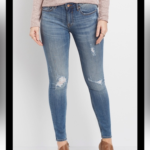 Vigoss | Jeans | Vigoss Jagger Skinny Classic Fit Destructed Jeans ...
